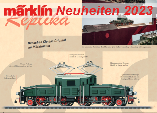 Vorankündigung Märklin Modellbahn Neuheiten 2024 Replika Krokodil