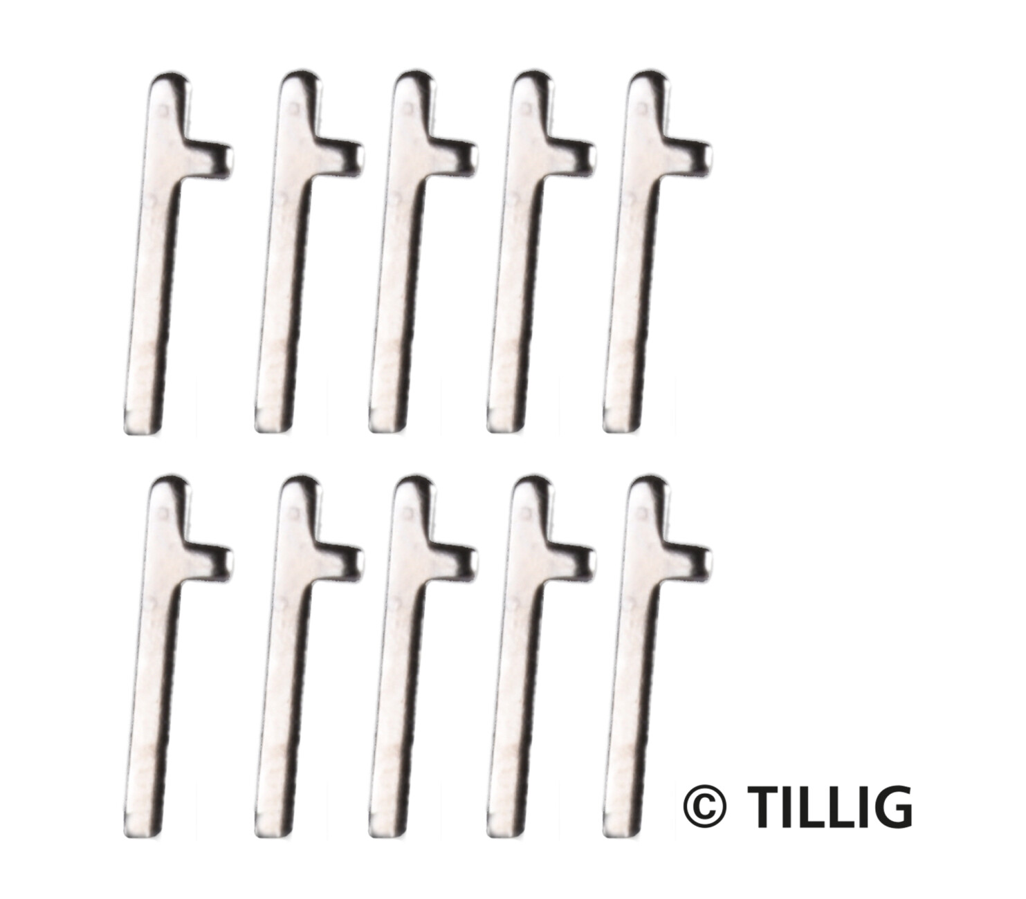 Tillig 87971 Schienenverbinder kurz (10 Stück), 2,30