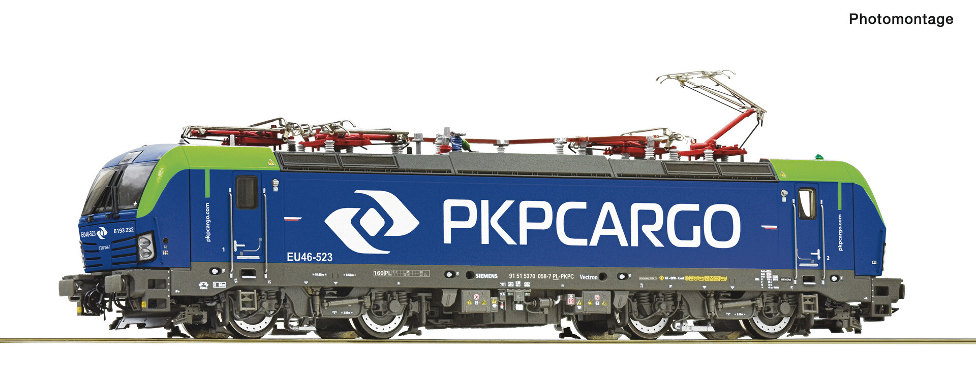 Roco 70058 E-Lok EU46-523 Vectron MS Ep. VI PKP Cargo Sound, 321,90