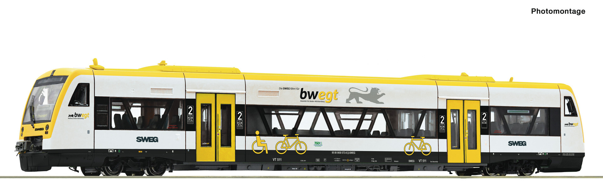 Roco 7700006 Triebwagen BR 650 bwegt Ep. VI SWEG, 230,50