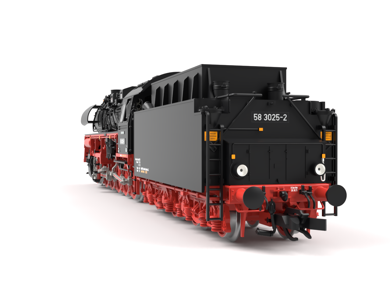 Saxonia 120108 Dampflok BR 58 3025-2 mit T34 Tender Ep. IV DR Sound ...