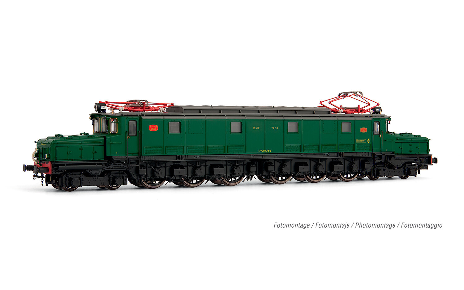 Electrotren HE2025S E-Lok 272 003-5 grün-schwarz Ep. IV RENFE Sound ...