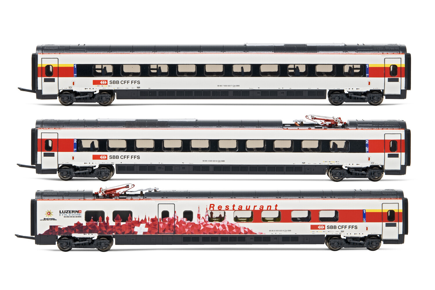 Arnold HN3505 3er-Set Personenwagen RABe 503 Ep. VI FS, 135,00