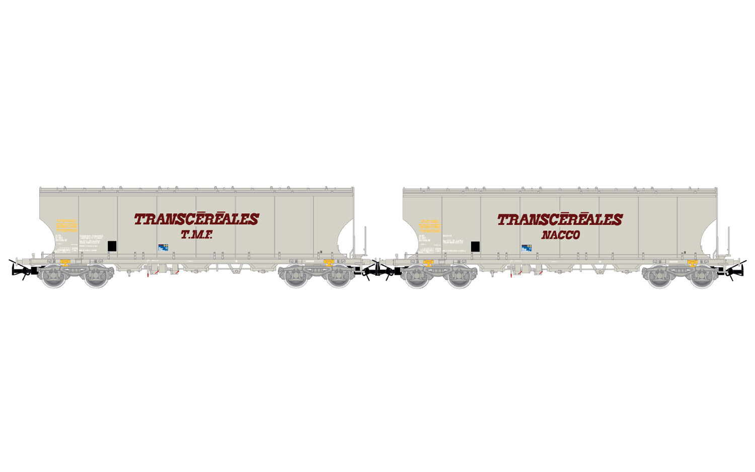 Jouef HJ6270 3er-Set Getreidewagen Transcereales NACCO + TMF Ep. IV S ...