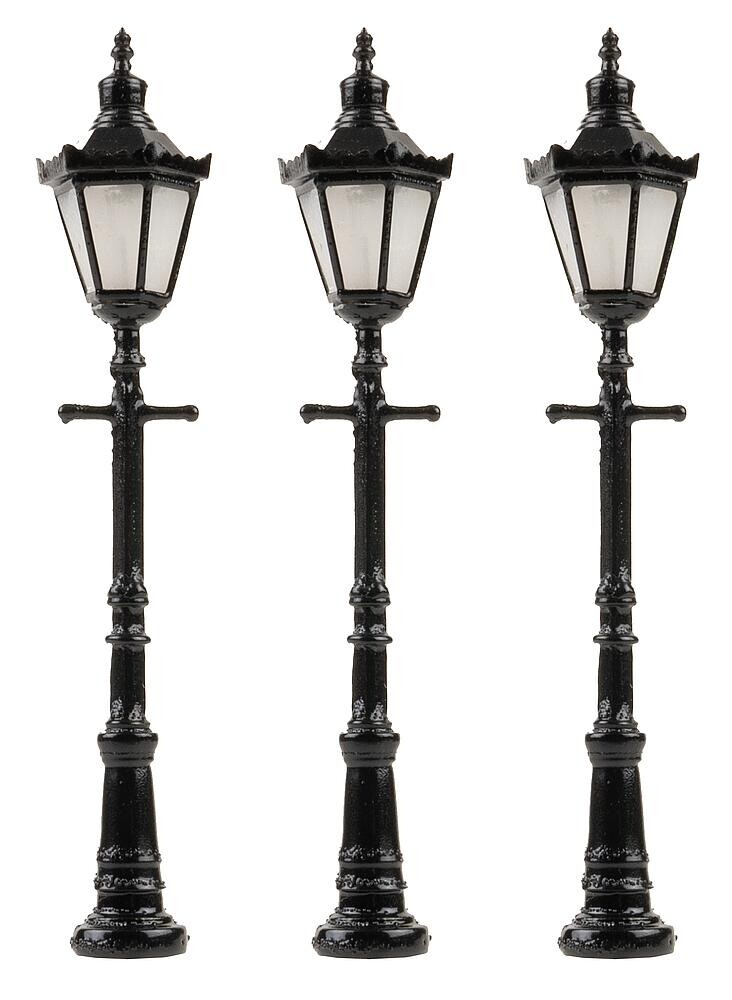 Faller 272128 LED-Parklaterne Sechskantlaterne mit Krone warmweiß 3 S ...