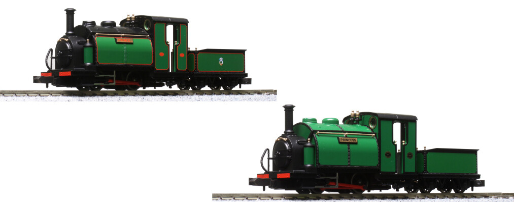 Kato K51201F Dampflok 0-4-0 FR grün Prince Spur H0e Ep. IV-VI Ffestin ...