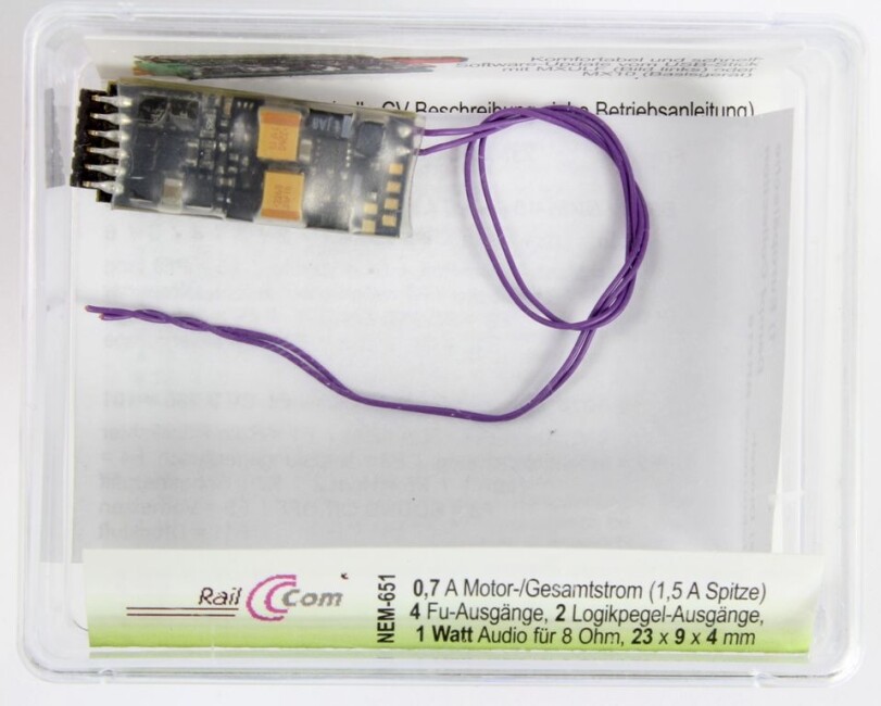 Zubehör Elektronik Sounddecoder 6-polig