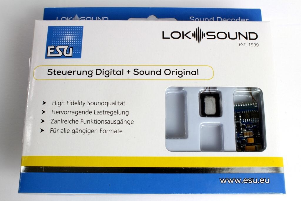 ESU 58449 LokSound 5 DCC/MM/SX/M4 "Leerdecoder", 21MTC "MKL", mit Lau, 94,50
