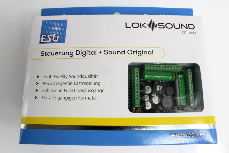 ESU 58513 LokSound 5 XL DCC/MM/SX/M4 "Leerdecoder", Schraubklemmen, 193,60