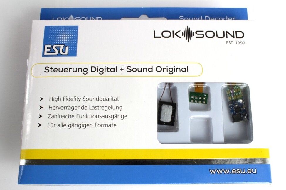 ESU 58810 LokSound 5 micro DCC/MM/SX/M4 "Leerdecoder", 8-pin NEM652, , 99,90