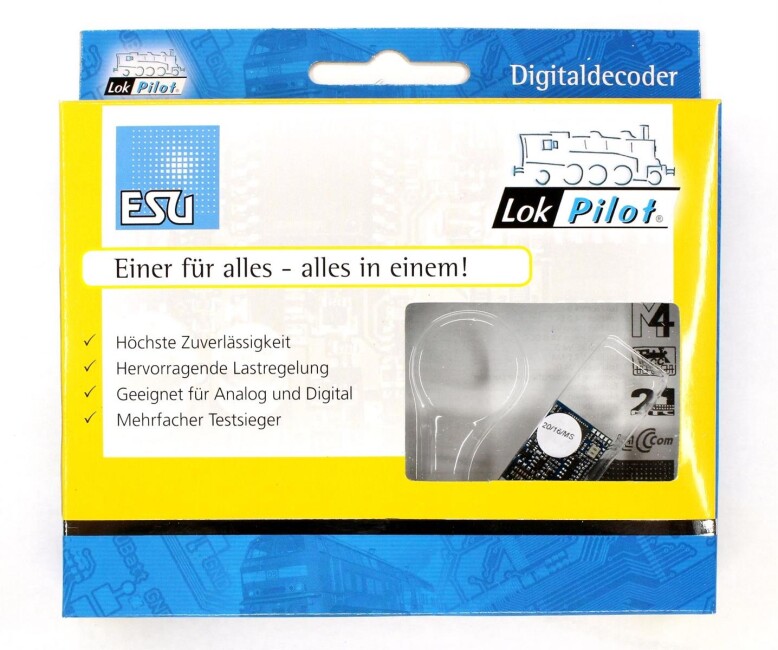 ESU 54614 LokPilot V4.0, Multiprotokoll MM/DCC/SX, 21MTC-Schnittstell, 26,90