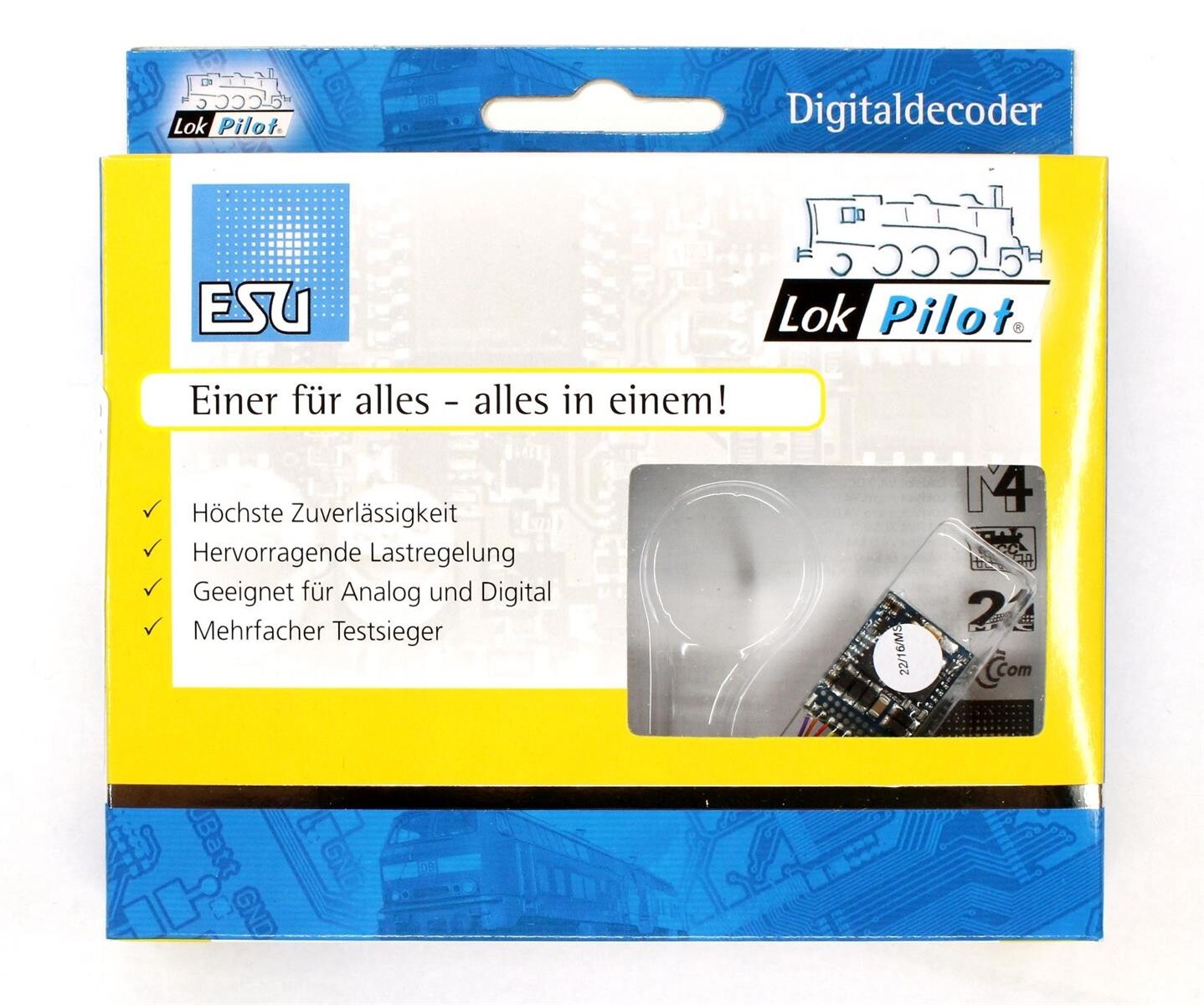 ESU 64610 LokPilot V4.0 M4, Multiprotokoll MM/DCC/SX/M4, 8-pol. Steck, 26,90