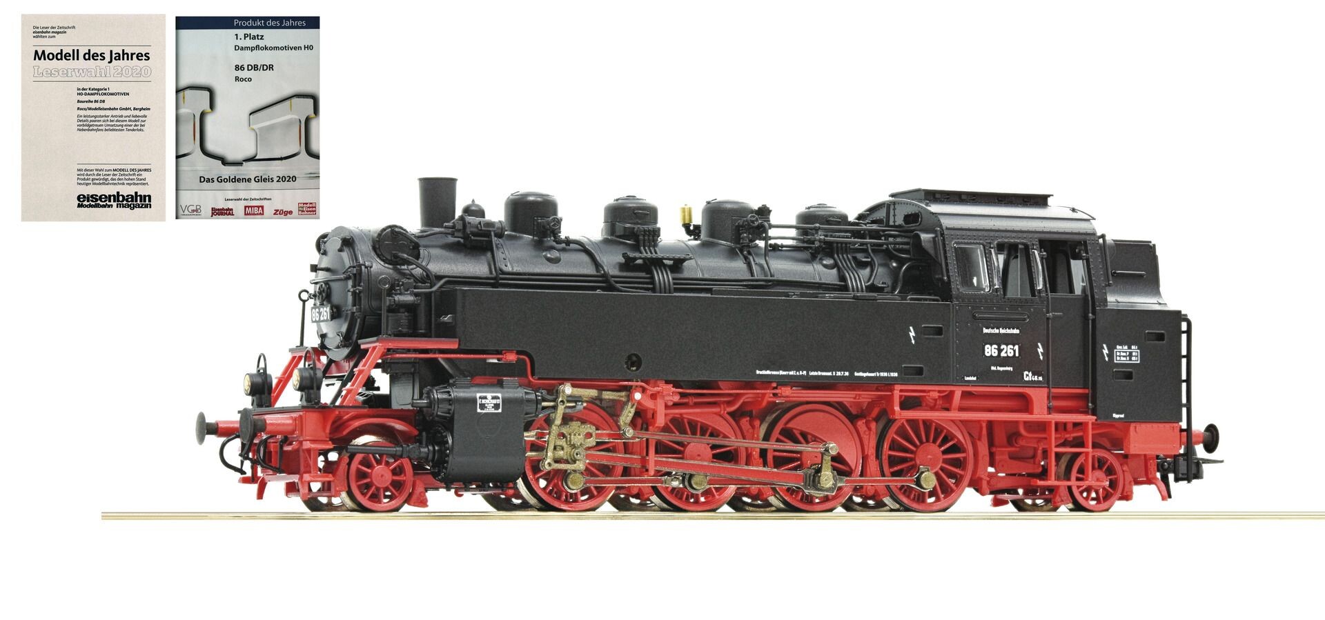 Roco 73026 BR 86 Dampflokomotive Ep. II DRG, 252,30