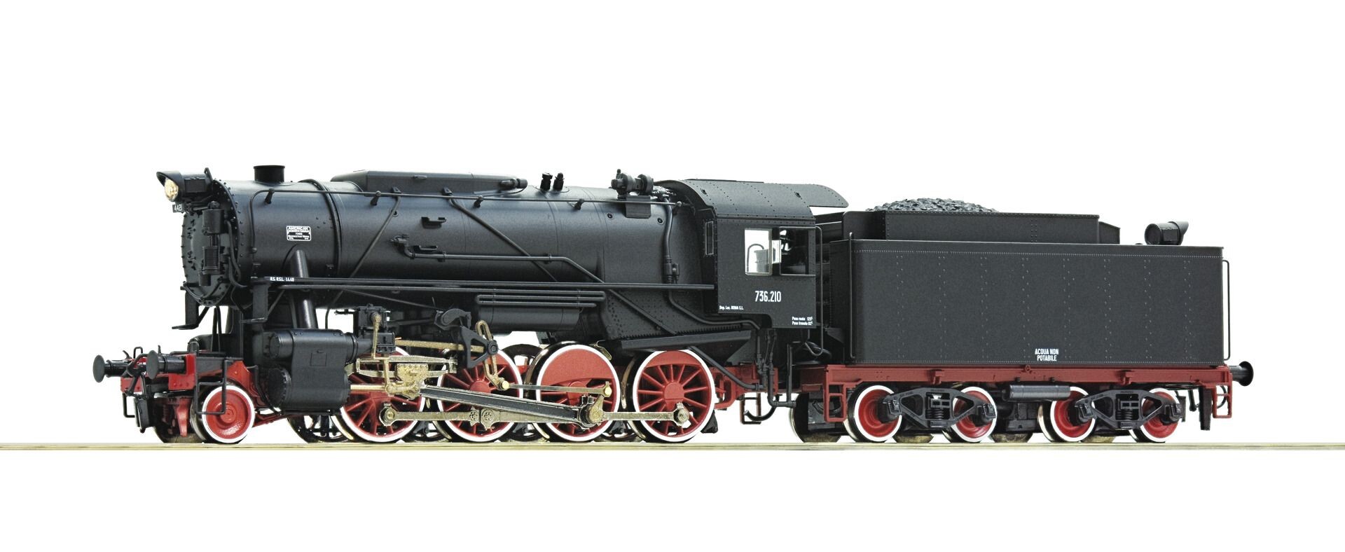 Roco 73045 Gruppo 736 Dampflokomotive Ep. III FS Sound, 378,40