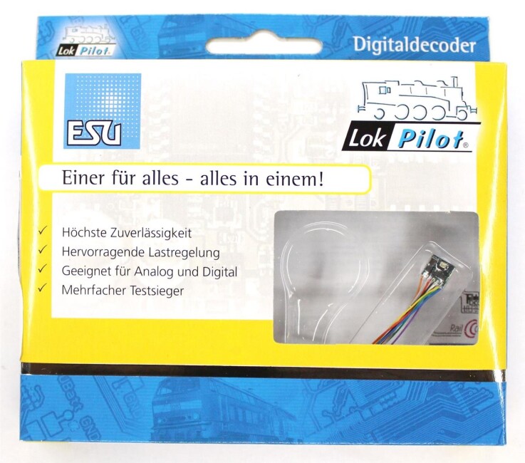 ESU 53661 LokPilot Nano Standard DCC Decoder 8 pol Stecker Nach NE