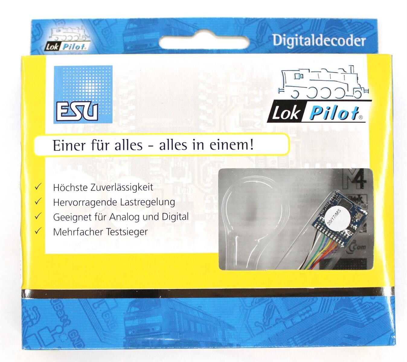 ESU 54620 LokPilot Fx V4.0, Funktionsdecoder MM/DCC/SX, 8-pol. Stecke, 17,70