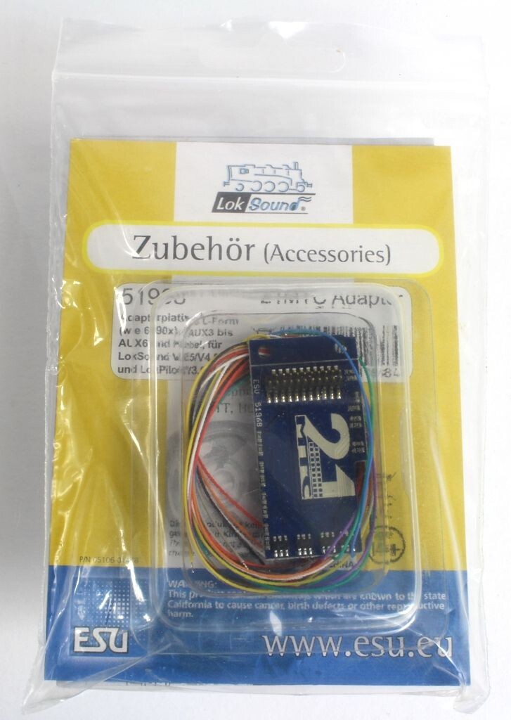 ESU 51968 Adapterlokplatine mit 21MTC-Schnittstelle mit AUX3+AUX4, L ...