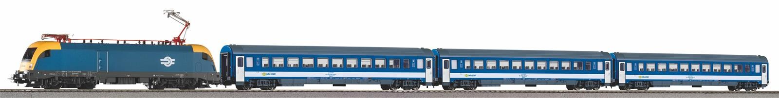 PIKO 97945 Start-Set E-Lok MAV Taurus + 3 Personenwagen Ep. V MAV, 141,90