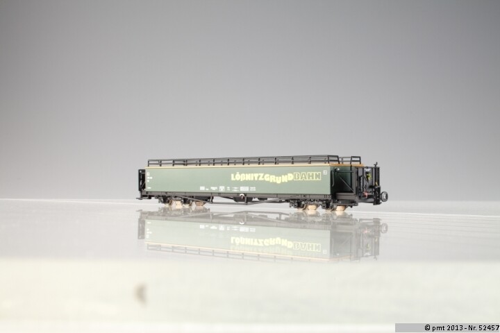 PMT 52457 Traditionsbahn Aussichtswagen grün Ep. V Lößnitzgrundbahn, 75 ...