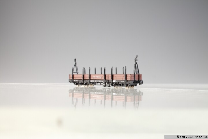 PMT 54416 Drehschemelwagen mit Aufsatzbordwänden Ep. III DR, 59,40
