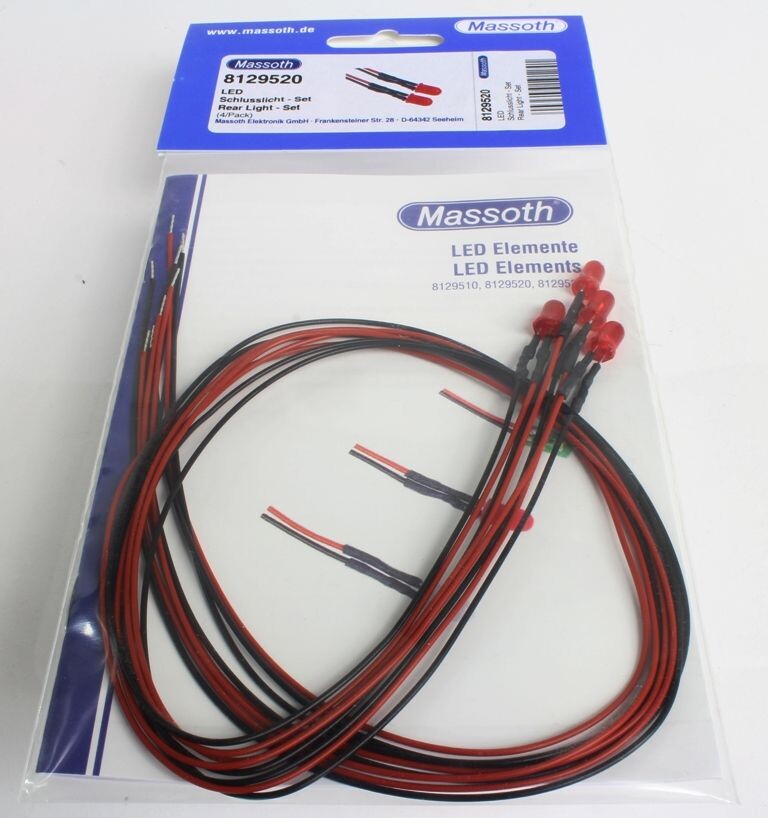 Massoth 8129520 LED Schlusslicht-Set (4/Pack), 13,90