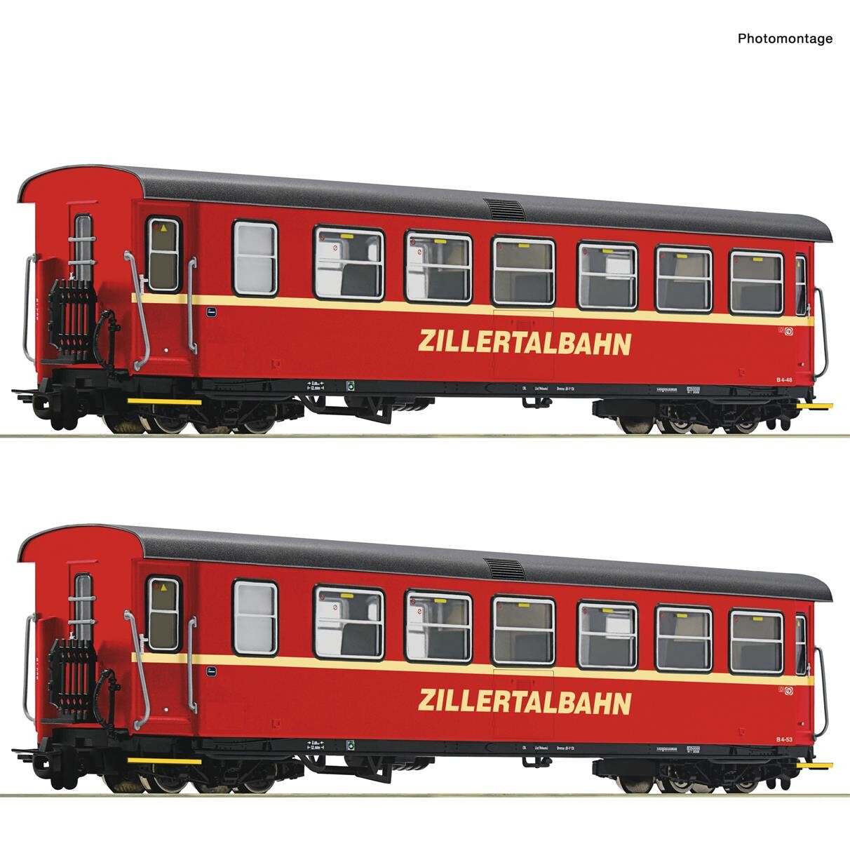 Roco 34049 2er Set Personenwagen Zillertalbahn Ep. V, 84,40