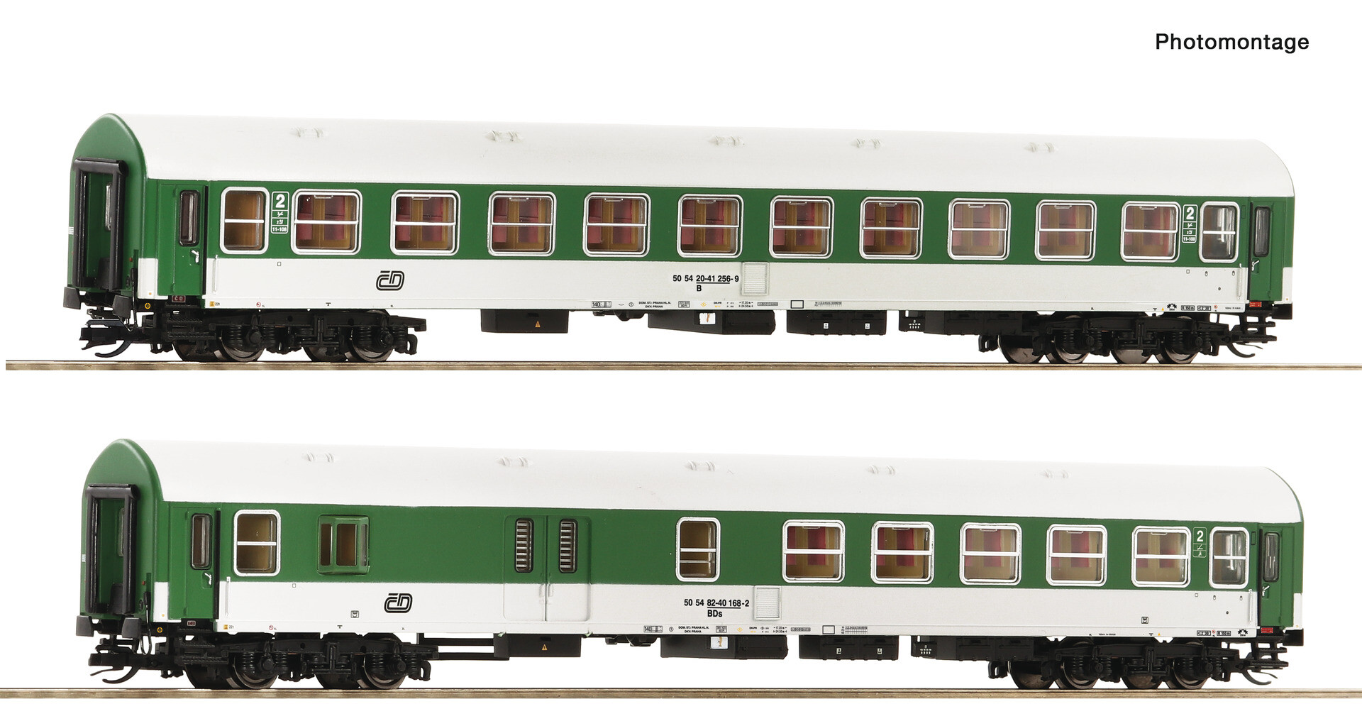Roco 6280011 2er Set Personenwagen Y/B 70 2 Ep. V CD, 86,10