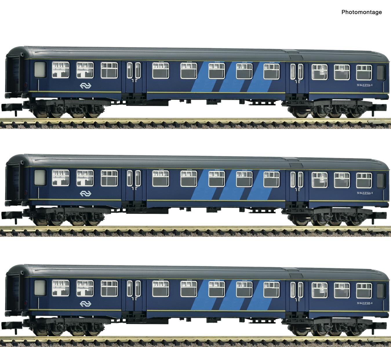 Fleischmann 814713 3er Set Reisezugwagen Plan W Ep. IV NS, 143,50